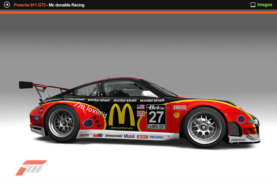 Porsche 911 GT3 - Mc donalds Racing
